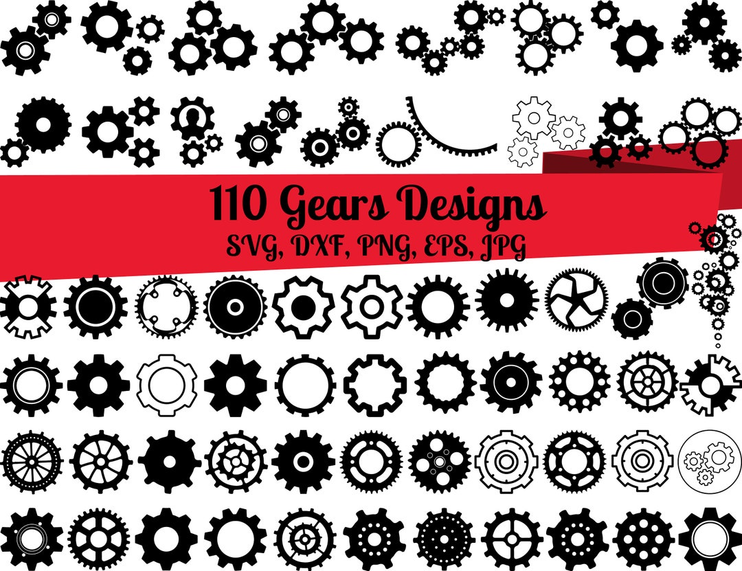 40 Gears SVG Bundle Gears dxf Gears png Gears eps Gears - Etsy Portugal
