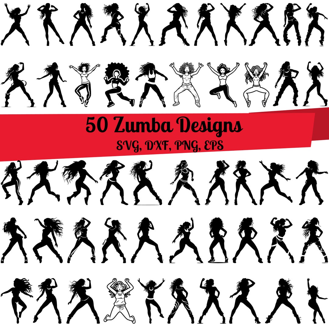50 Zumba SVG Bundle, Zumba Fitness Svg, Zumba Girl Svg, Zumba Dance Svg ...