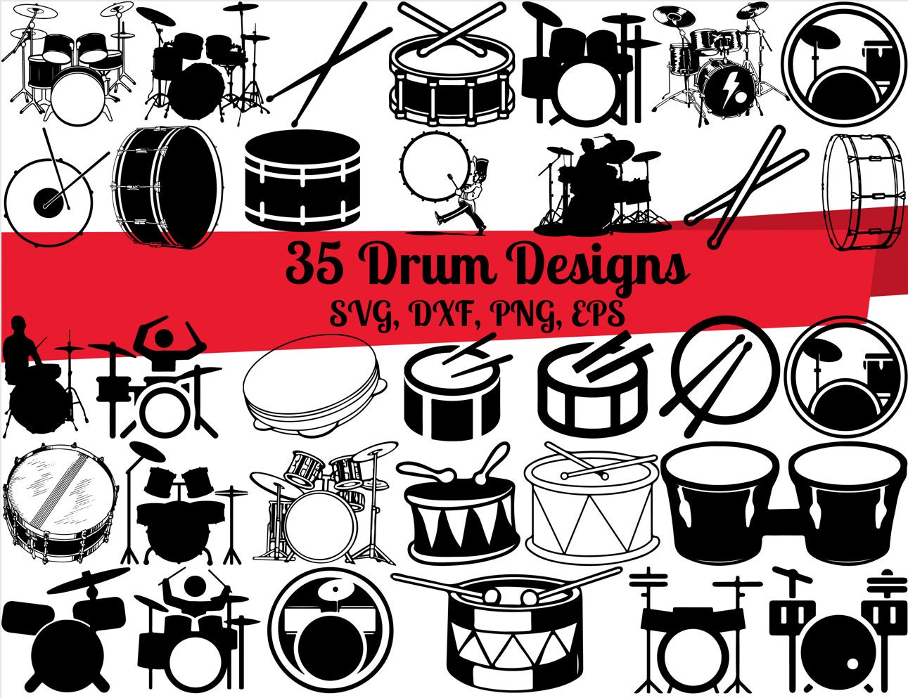 Marching Tenor Drum Clip Art