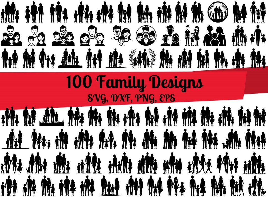 100 Family SVG Bundle, Family dxf, Family png, Family eps, Family ...