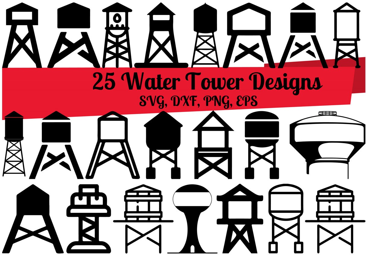 Water Tower Vector