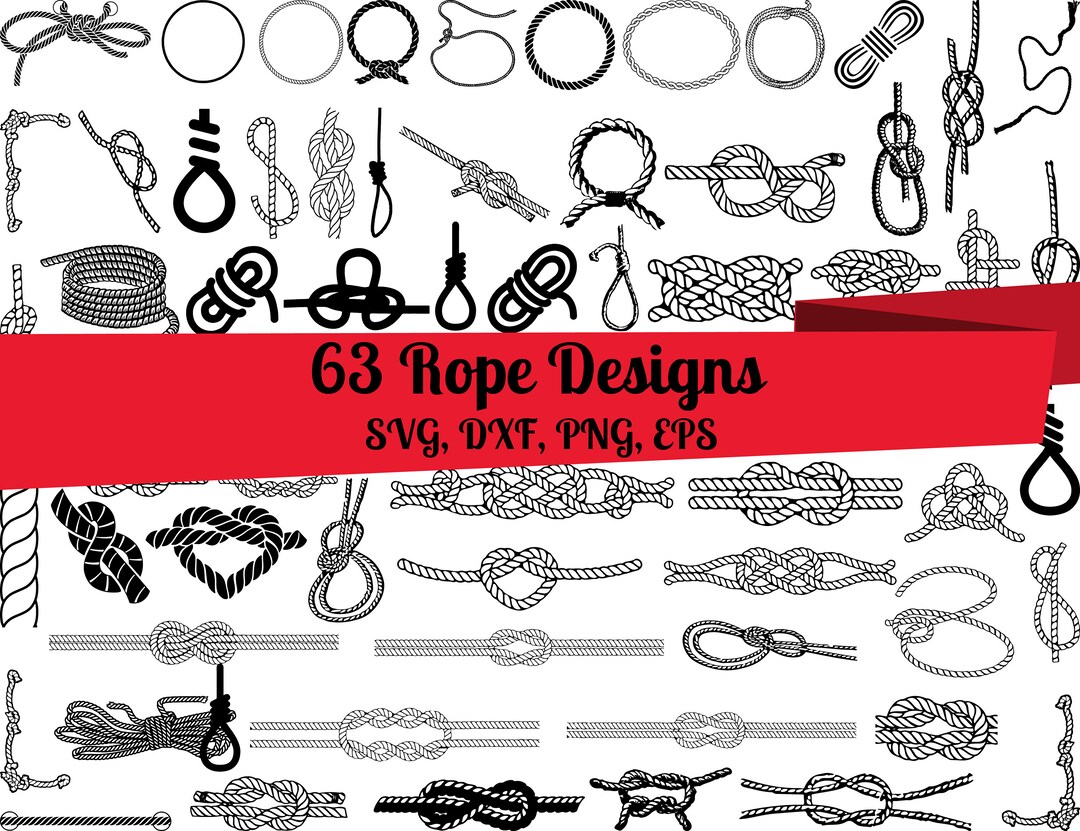62 Rope SVG Bundle, Rope Dxf, Rope Png, Rope Eps, Rope Vector, Rope Cut ...