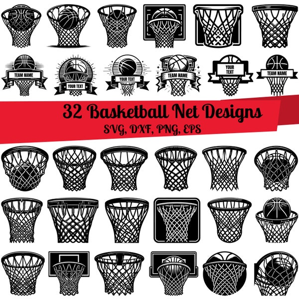 Basketball Net Svg - Etsy