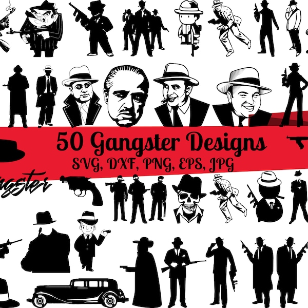 Gangster Svg - Etsy