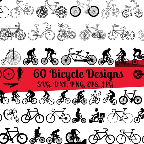 60 Bicycle SVG Bundle Bicycle Dxf Bicycle Png Bicycle Eps - Etsy