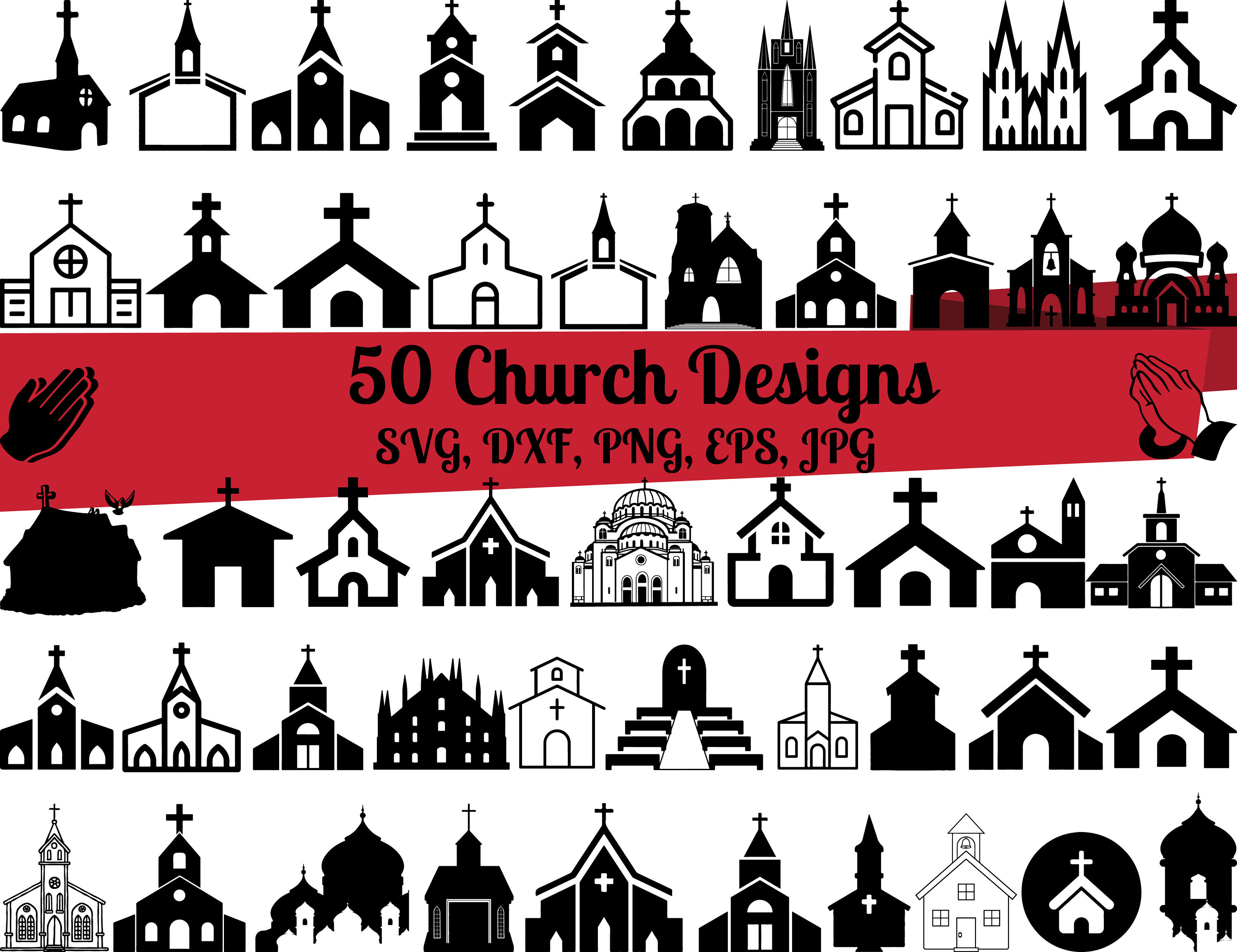 50 Church SVG Bundle Church Dxf Church Png Church Eps - Etsy UK