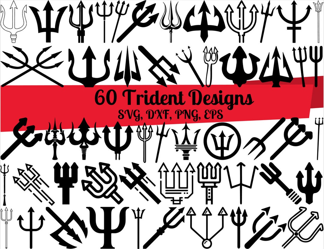 60 Trident SVG Bundle Trident Dxf Trident Png Trident Eps - Etsy Canada