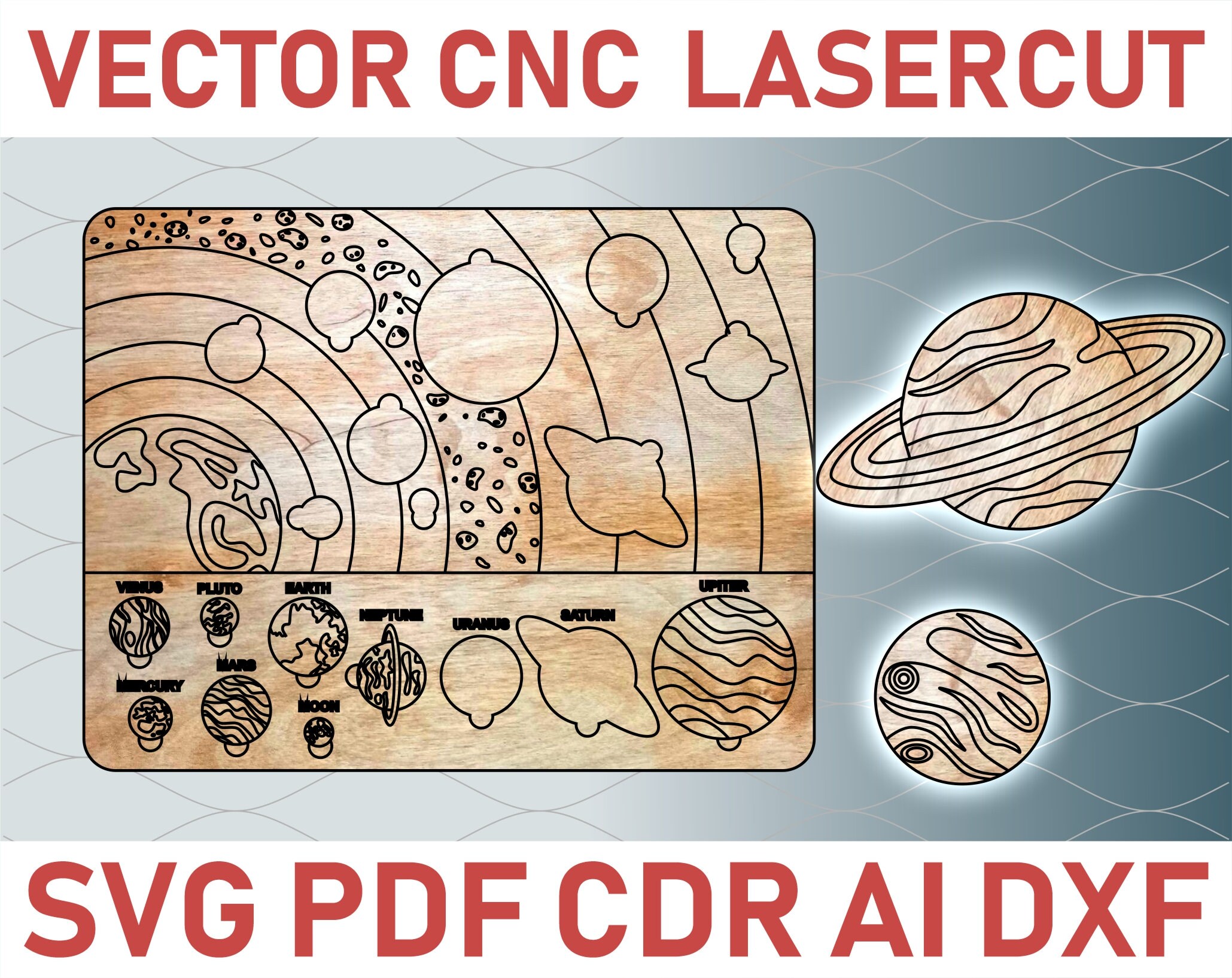 Wooden Puzzle Laser cut files SVG CDR vector plans laser | Etsy