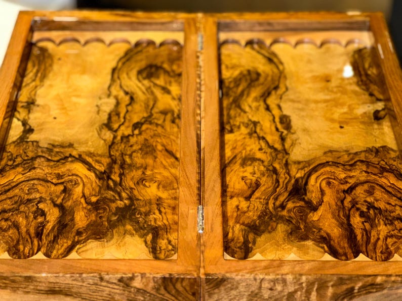 Exquisite Backgammon & Chess Set From 600 Years Old Kurdistan Walnut Tree Root - Etsy