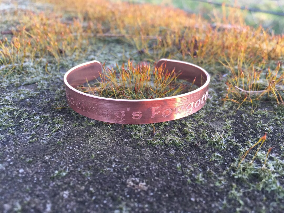 Nothing's Forgotten Engraved and Polished Copper Unisex Bracelet Cuff ...