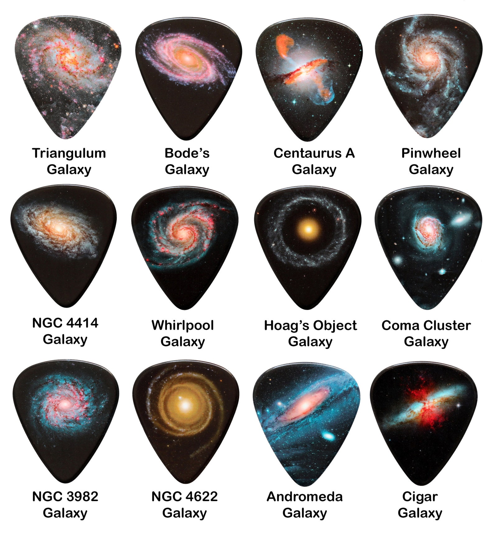 12 Galaxy Outer Space Guitar Plectrums Harmony Picks - Etsy UK