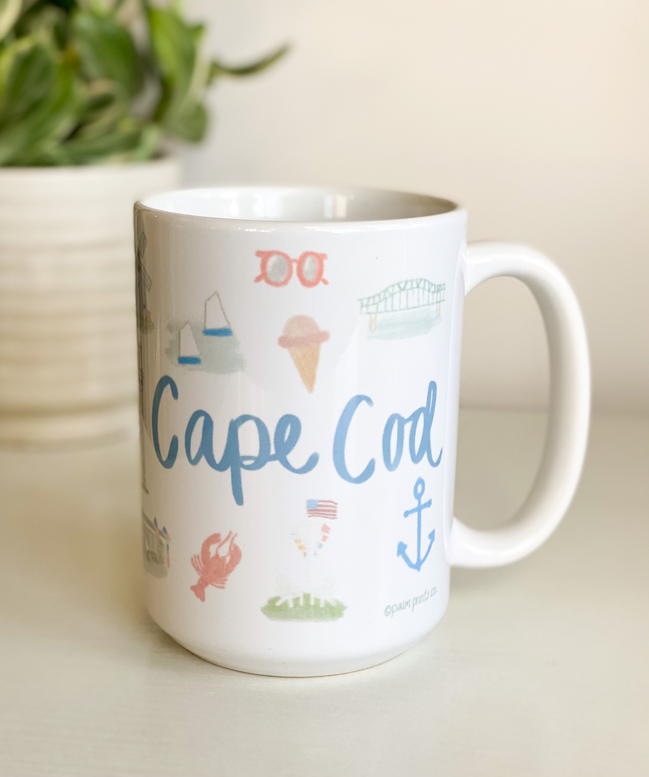 Cape Cod Landmark Mug 15oz. Cape Cod Map Mug - Etsy
