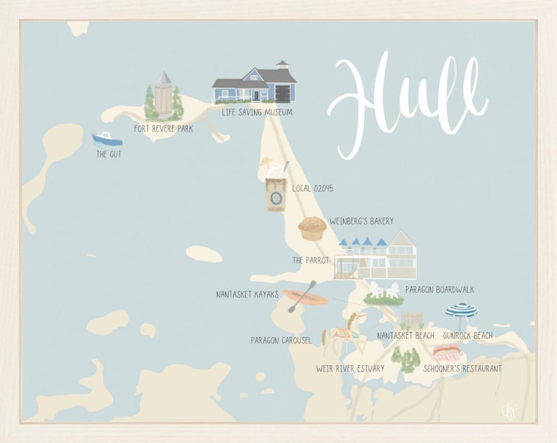 Hull Map Print | Hull Art - Etsy