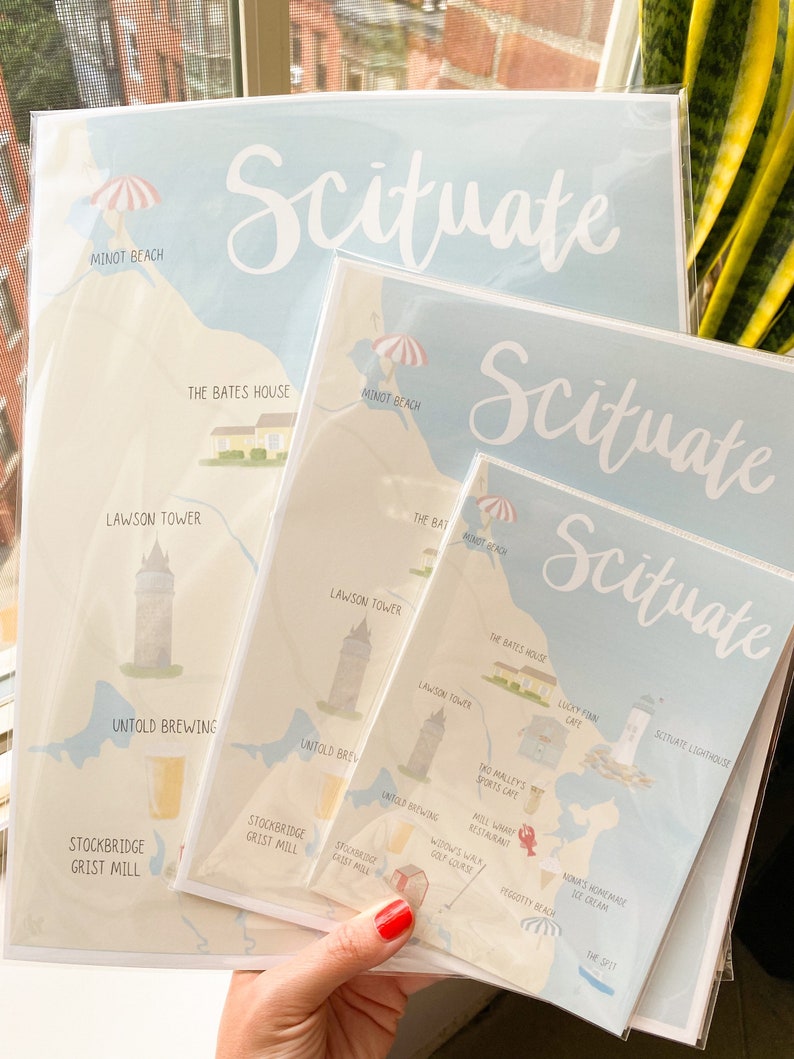 Scituate Map Print | Scituate Art - Etsy