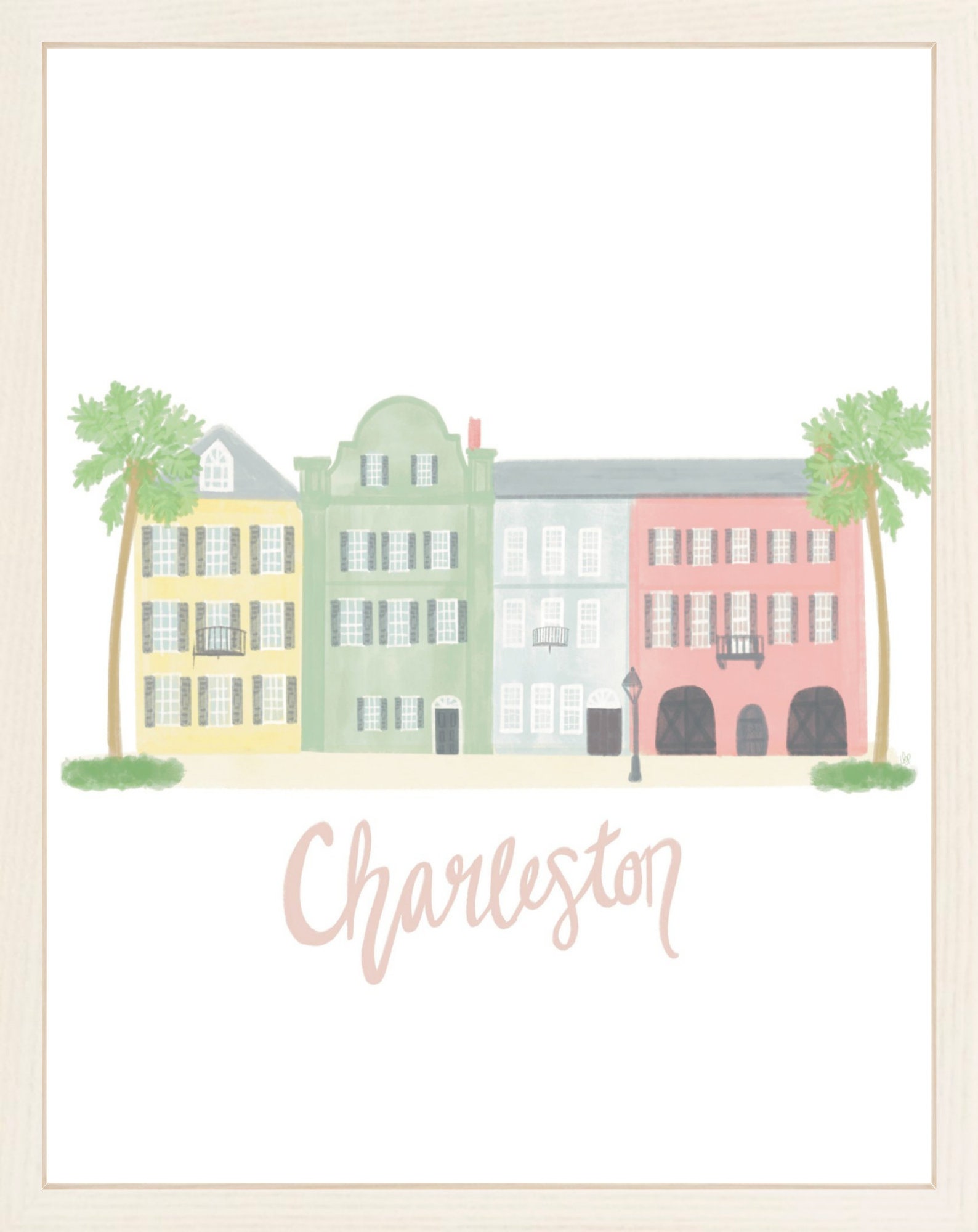Rainbow Row Print | Charleston, South Carolina Art - Etsy