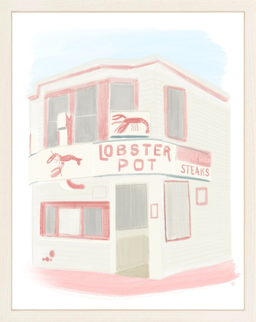 Lobster Pot Print | Provincetown Art | Cape Cod Decor - Etsy