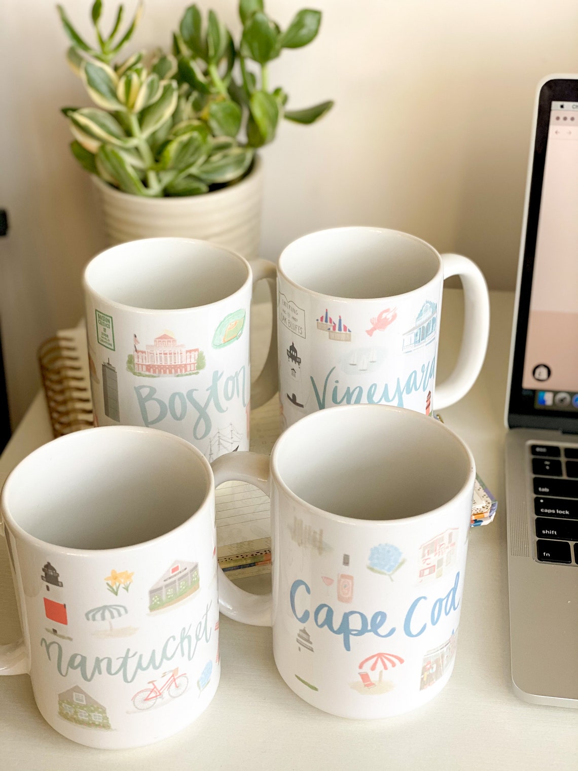 Cape Cod Landmark Mug 15oz. Cape Cod Map Mug - Etsy