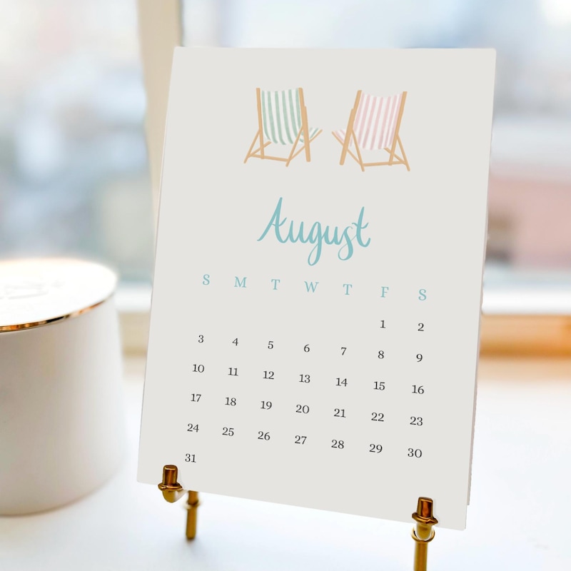 Watercolor Calendar - Etsy