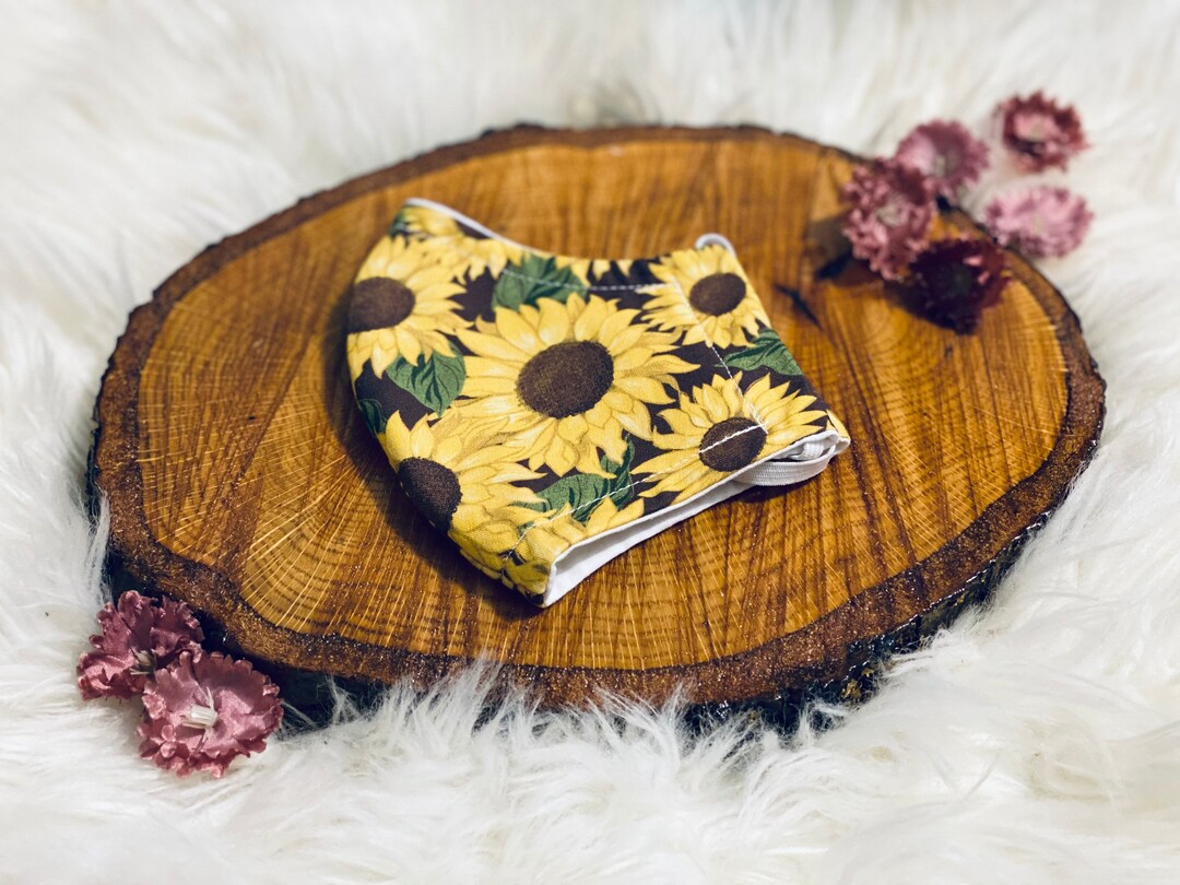 Sunflower Three Layer Anti-fluid Face Mask - Etsy
