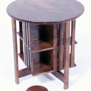 Rotating Bookcase/table: 1/12 Scale Dollhouse Miniature - Etsy