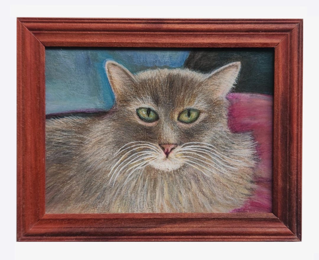 Our Beautiful Kitty Monet: 1/12 Scale Dollhouse Miniature Paintings - Etsy