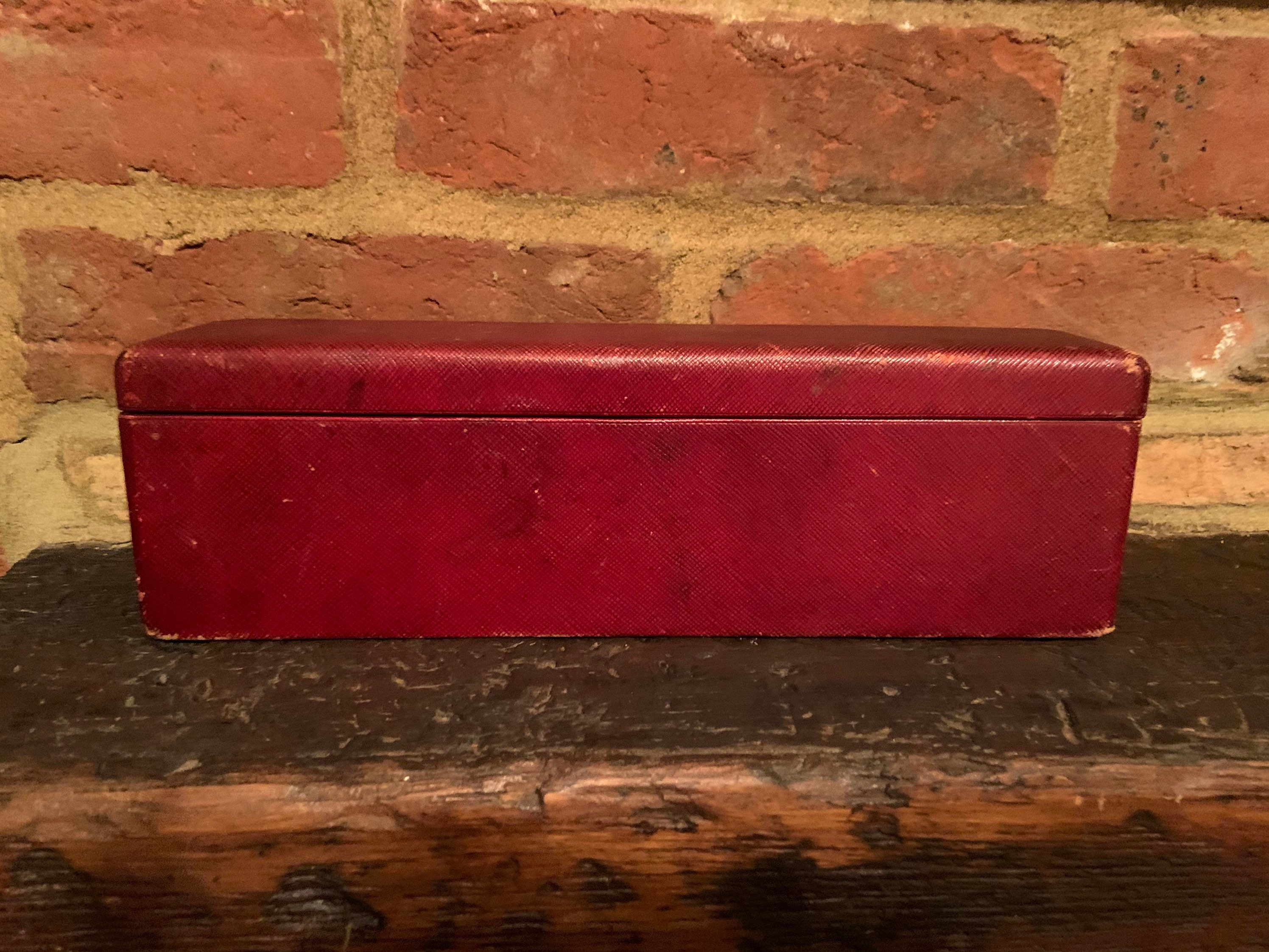 French Vintage Leatherette Cigaret Box. Holds 100 Cigarets Home Decor ...