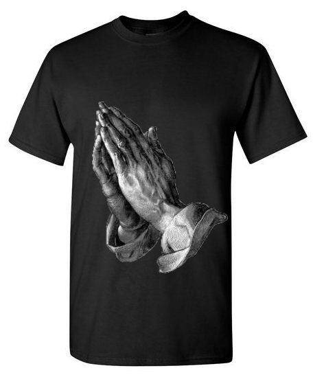 Praying Hands T Shirt Religious Christianity God Faith Etsy