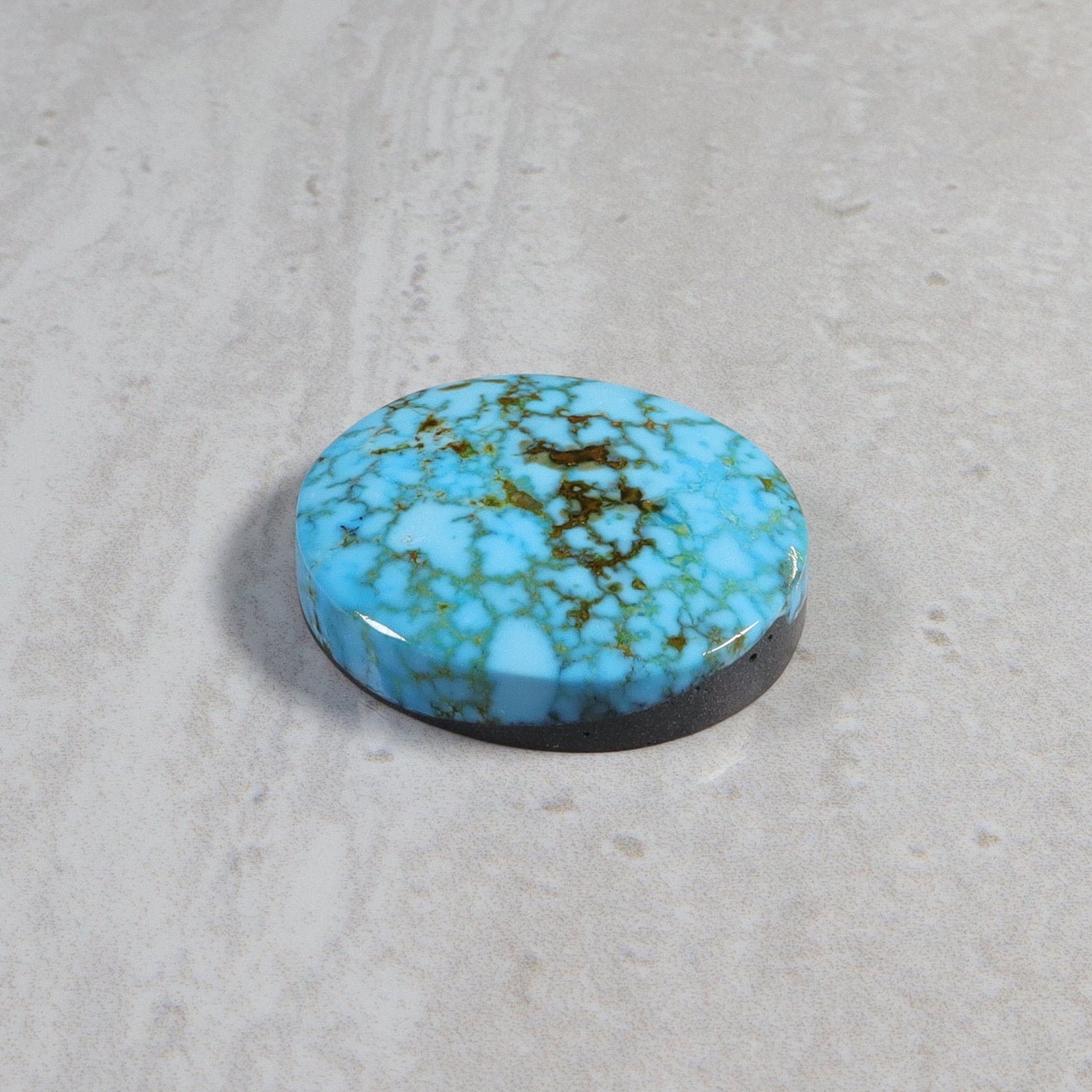 Kingman Birdseye Cabochon 46 Carats Turquoise Cabochon - Etsy
