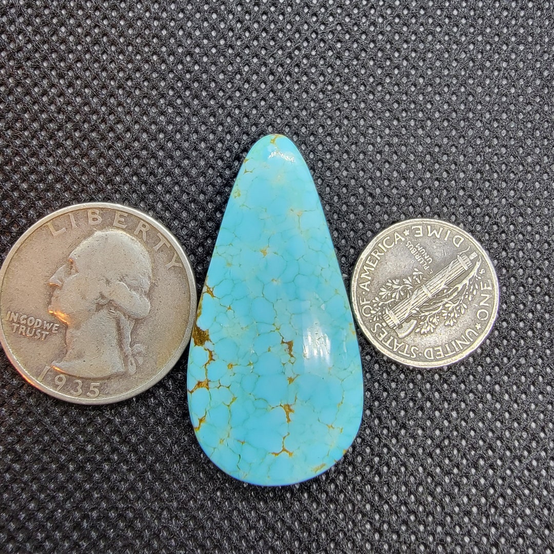 Number 8 Turquoise Cabochon | 35.5 Carats | Classic American Turquoise ...