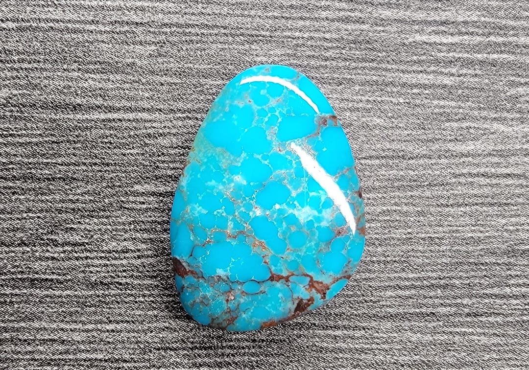 Bisbee Turquoise Cabochon | Stabilized American Turquoise - Etsy