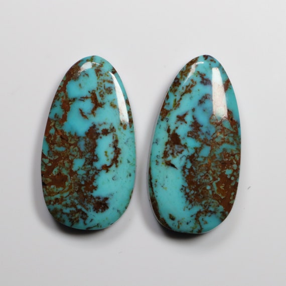 Materials Jewelry Making & Beading Cabochon Pair American Turquoise ...