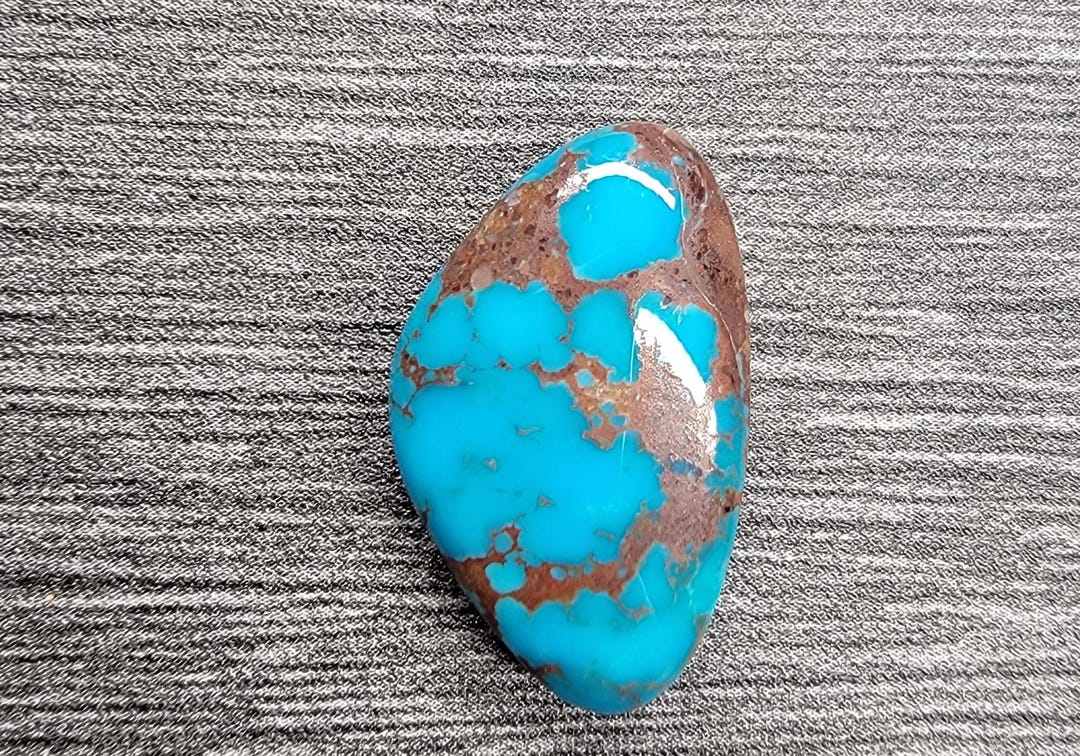 Bisbee Turquoise Cabochon | Stabilized American Turquoise - Etsy