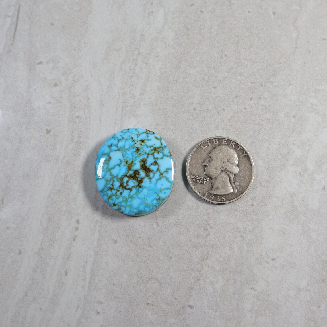 Kingman Birdseye Cabochon 46 Carats Turquoise Cabochon - Etsy