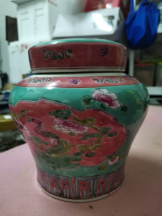 Chinese Porcelain Nyonya Peranakan 6 Inch Straits Phoenix Pot - Etsy