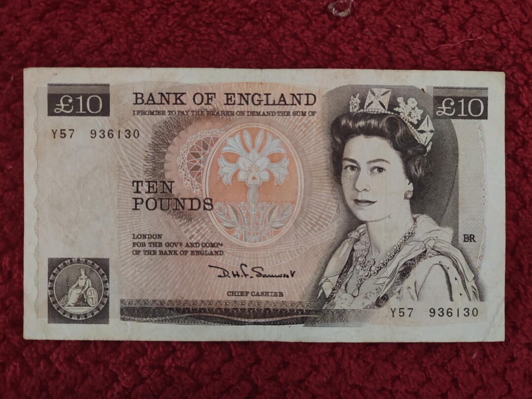 1980-1984 Great Britain England 10 UK Pound Sterling Banknote - Etsy
