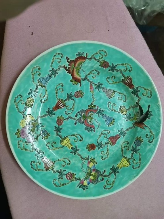 Chinese Jindezhen Nyonya Design Plate 10 Inch - Etsy