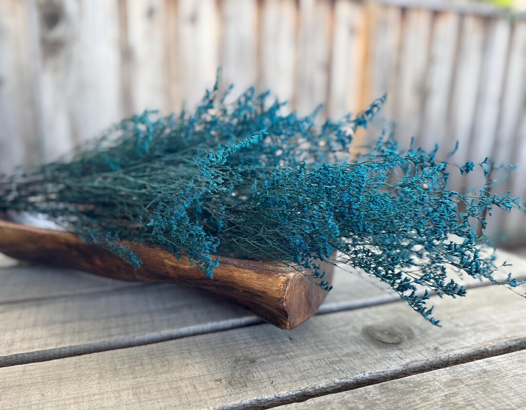 Blue Teal Preserved Caspia: Dried Flower Bouquet Filler (4oz) - Etsy