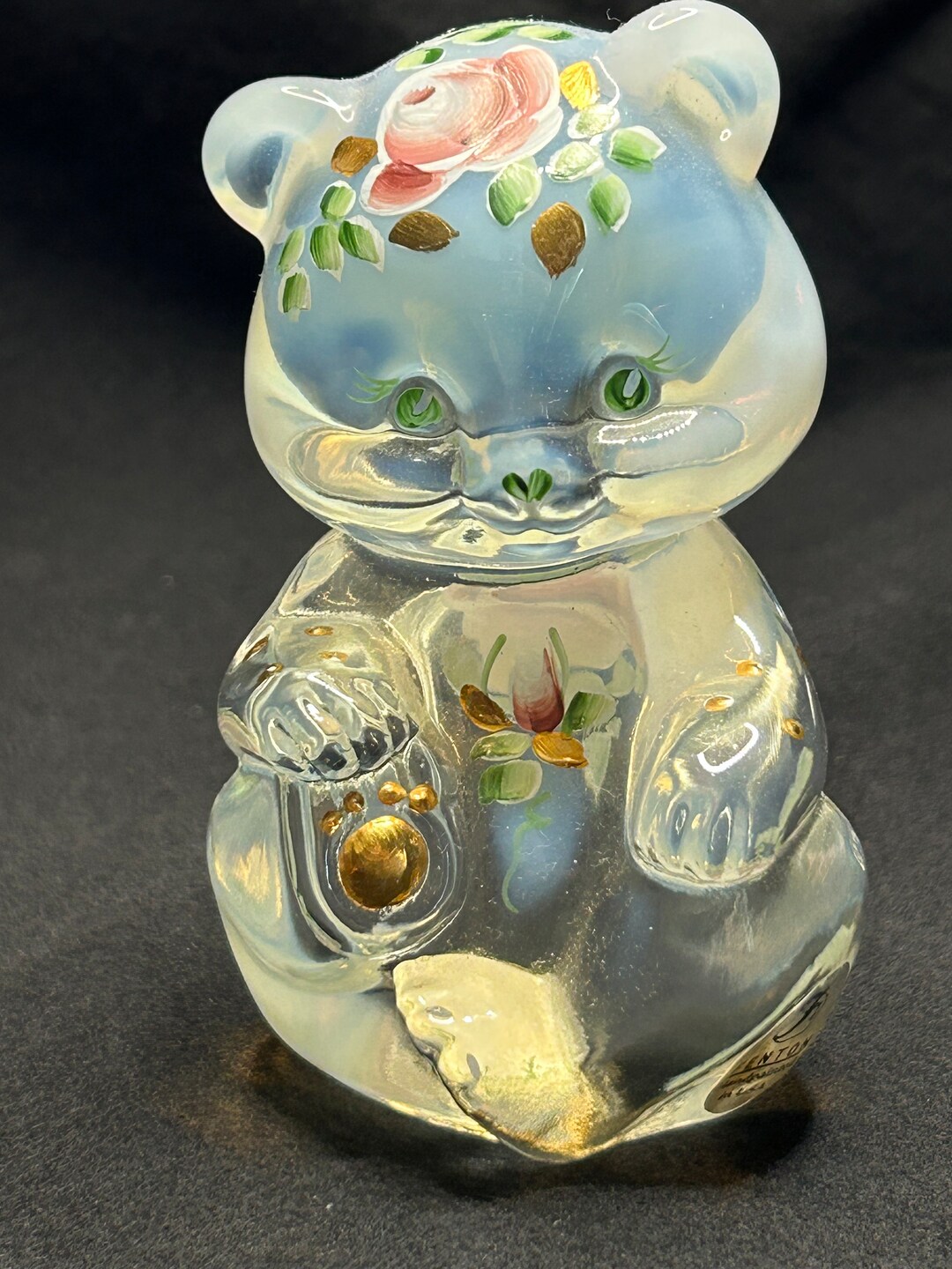 Fenton Hand Painted French Opalescent Charleton Collection - Etsy