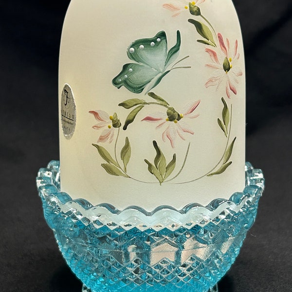 Fenton Glass Blue Fairy Light - Etsy