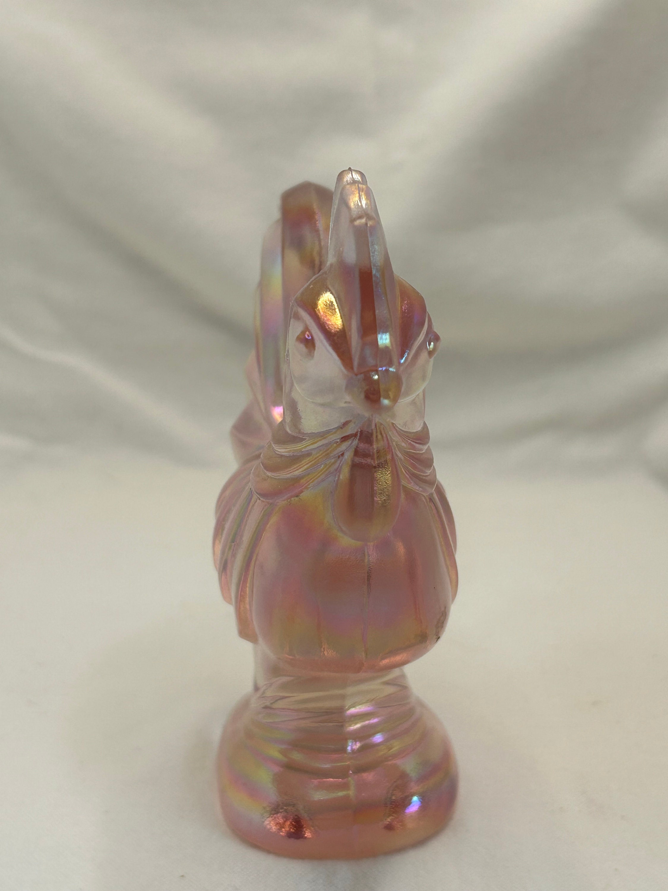 Fenton Standing Rooster in Champagne Satin Iridized - Etsy