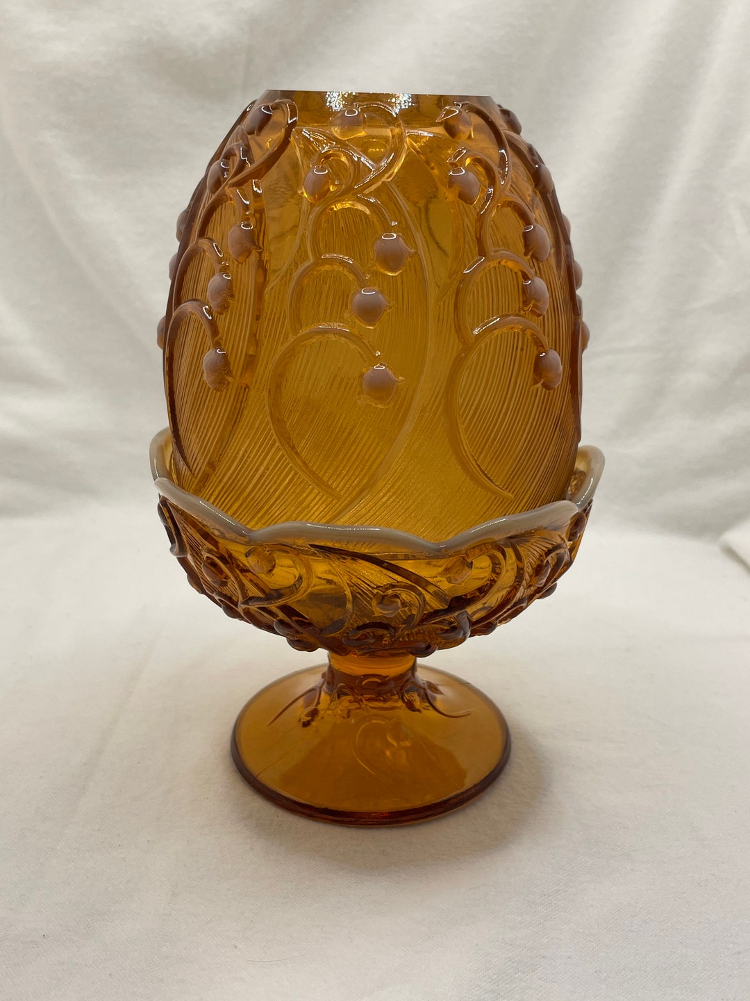 Fenton Lily of the Valley Fairy Light/lamp Cameo Opalescent - Etsy