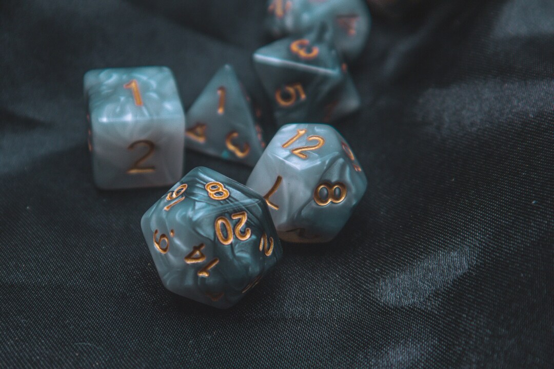 Underdark Ore Polyhedral Dice Set TTRPG Soft Edge Dnd D and D Dungeons ...