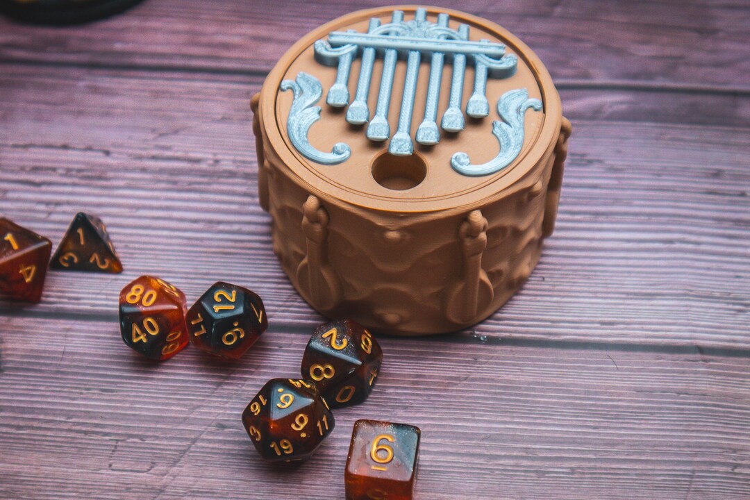 Bard Dice Box - Storage Box, Dice Holder Tabletop Rpg Pathfinder ...