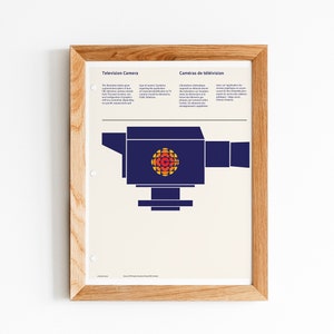 CBC Retro Logo Camera Poster, Iconic CBC Logo Print, Classic Print ...
