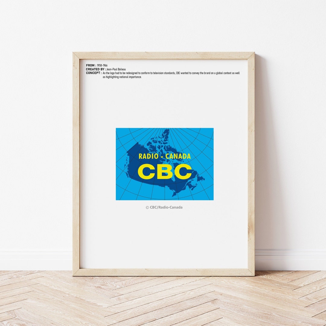 CBC Retro Logo Poster, Iconic CBC Logo Print, Classic Print,vintage CBC ...