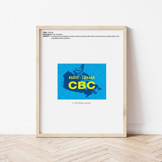 CBC Retro Logo Poster Iconic CBC Logo Print Classic | Etsy Canada