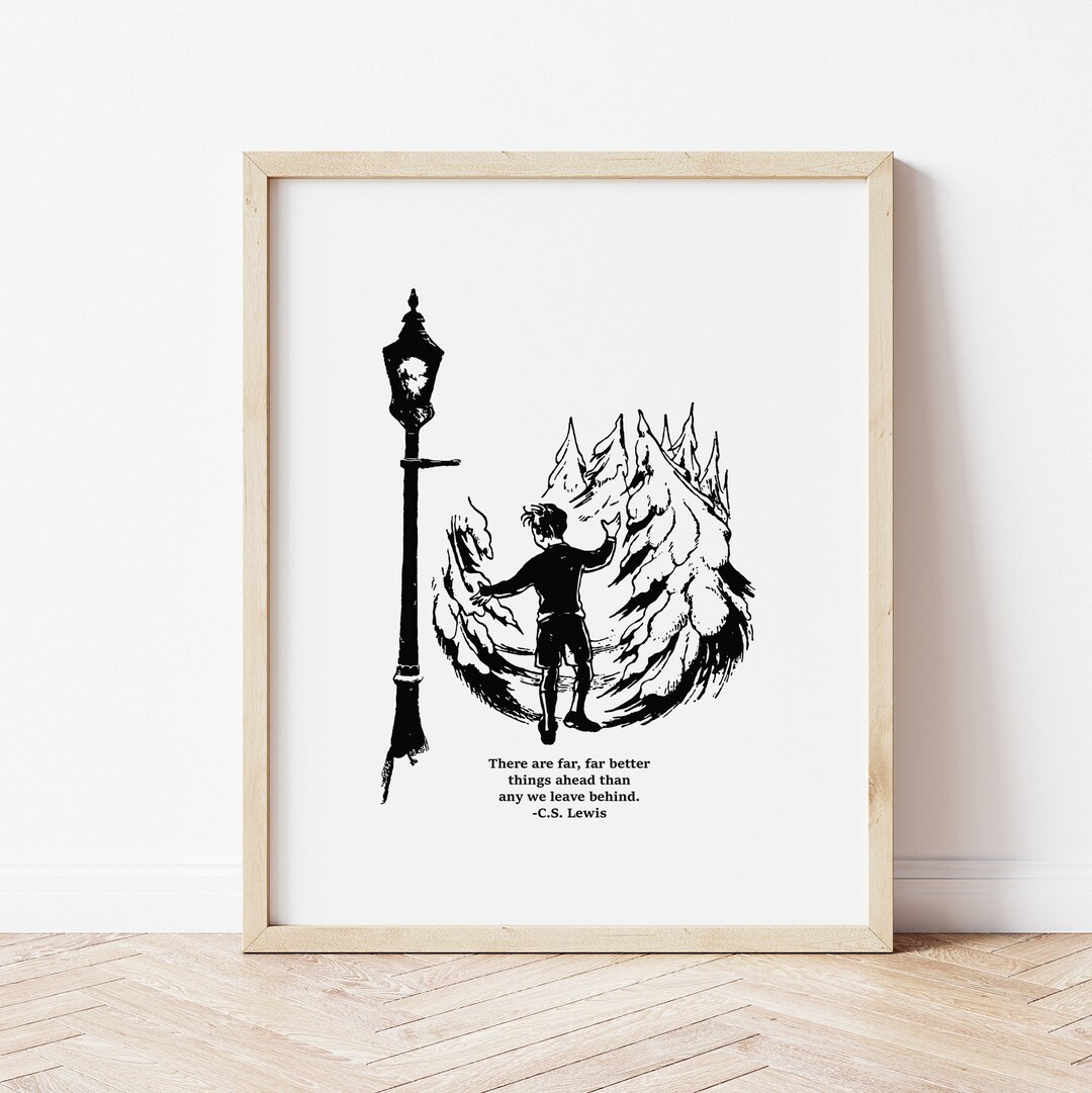 C.S. Lewis Chronicles of Narnia Quote, Narnia Art Print, Bookish ...