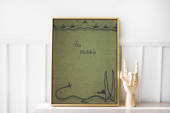 The Hobbit Poster J.R.R. Tolkien Book Cover Art Print - Etsy