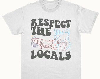 Ocean Vibes 90s T-shirt Retro Ocean Nature Shirt Sealife Whale & Shark ...