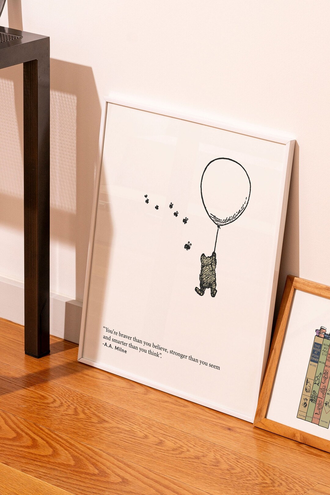 Minimalist Winnie the Pooh Nursey Art Print, Winnie the Pooh Baby Room ...